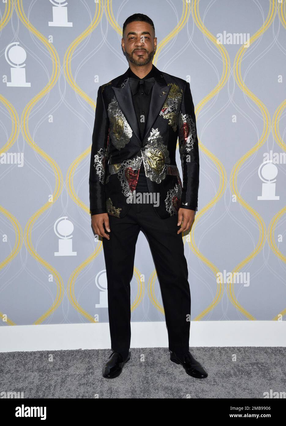 Jason Michael Webb arrives at the 75th annual Tony Awards on Sunday ...