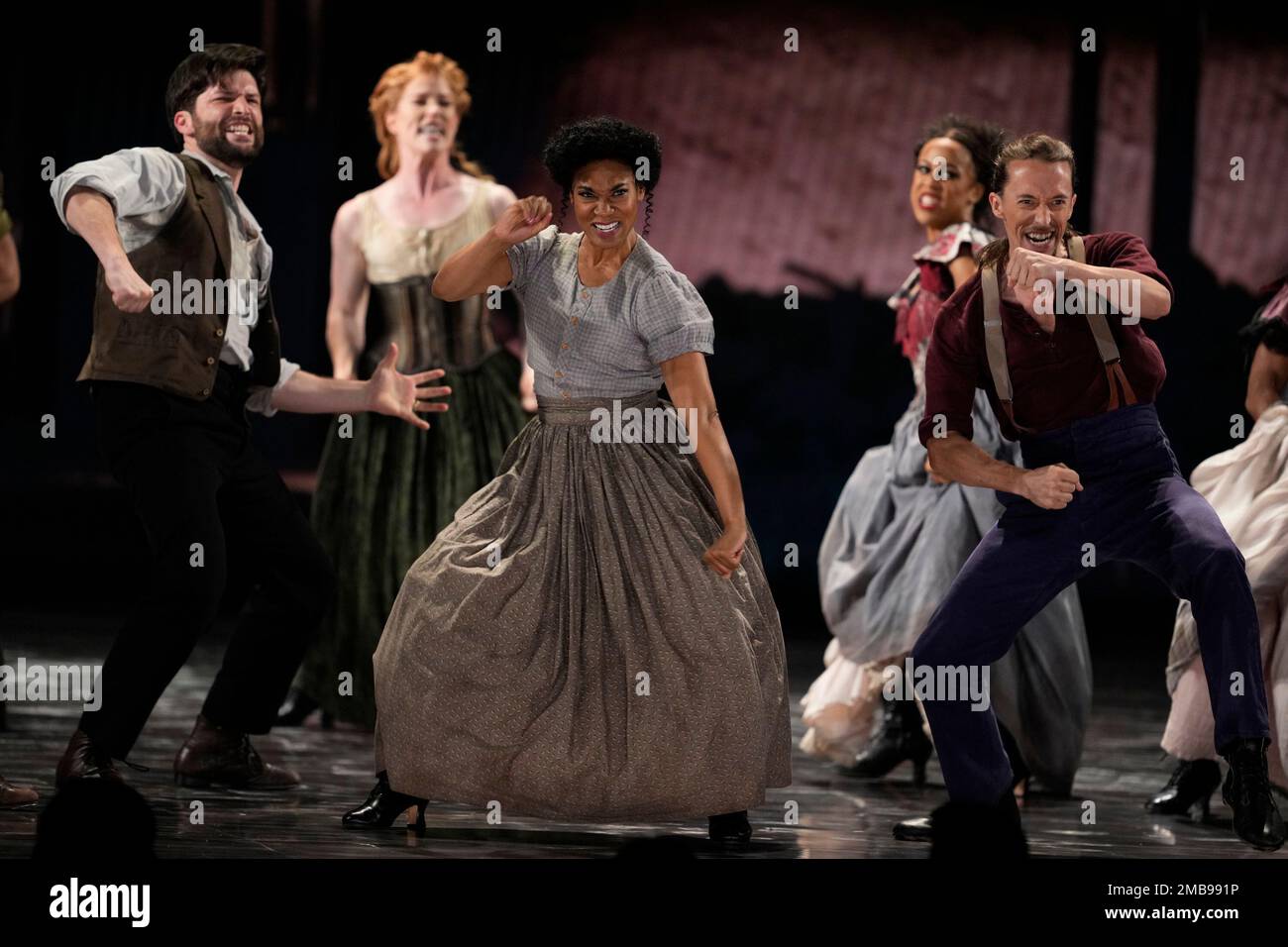 The cast of "Paradise Square" perform at the 75th annual Tony Awards on ...