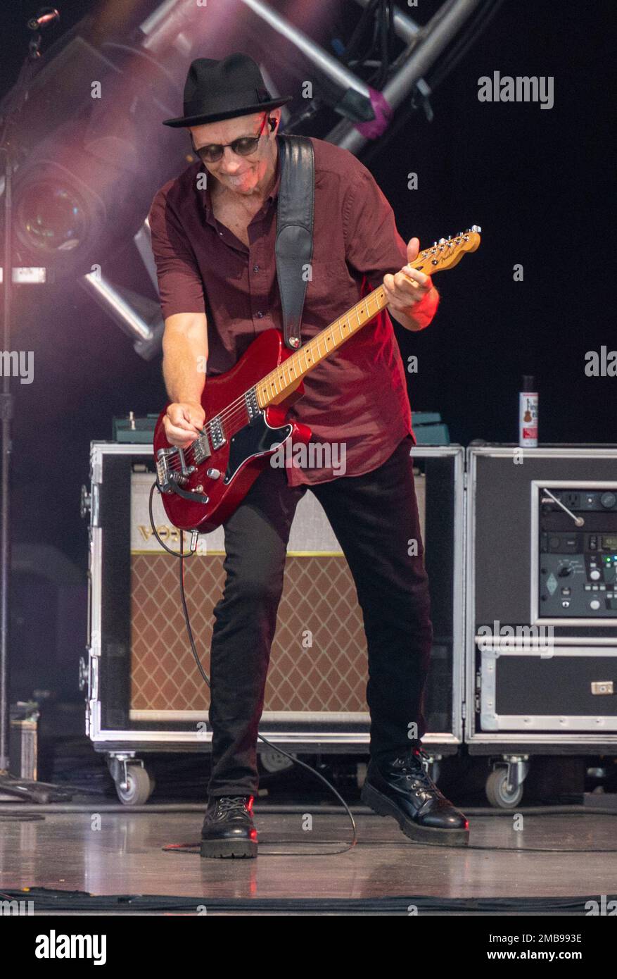 Duke Erikson, of Garbage, performs at Ameris Bank Amphitheatre on ...
