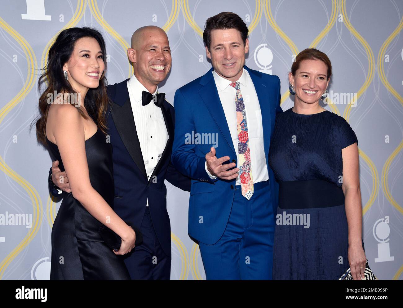 Marian Wang, from left, Vladimir Duthiers,Tony Dokoupil and Katy Tur ...