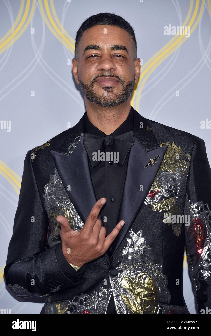 Jason Michael Webb arrives at the 75th annual Tony Awards on Sunday ...