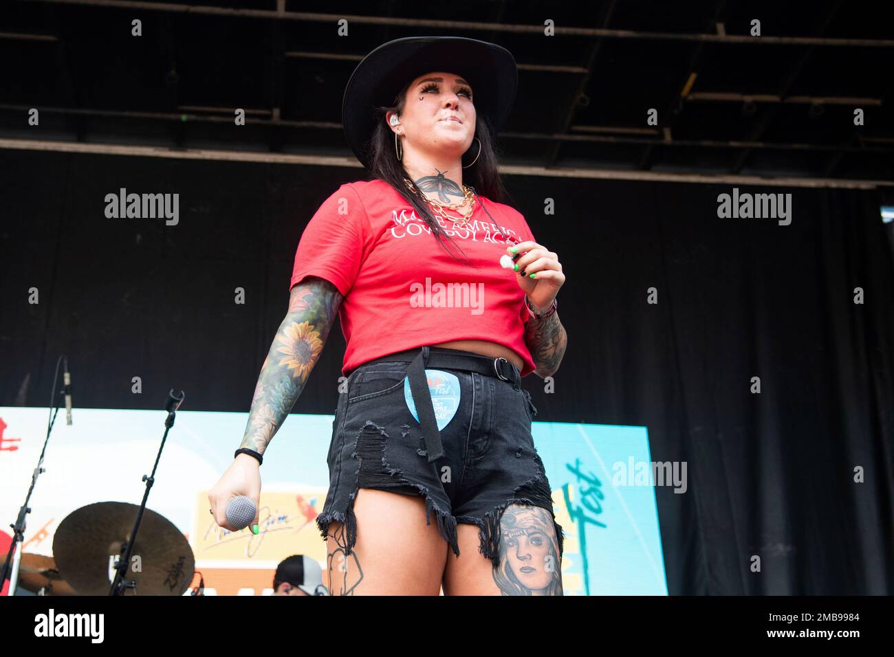 Allie Colleen performs during CMA Fest 2022 on Sunday, June 12, 2022 ...
