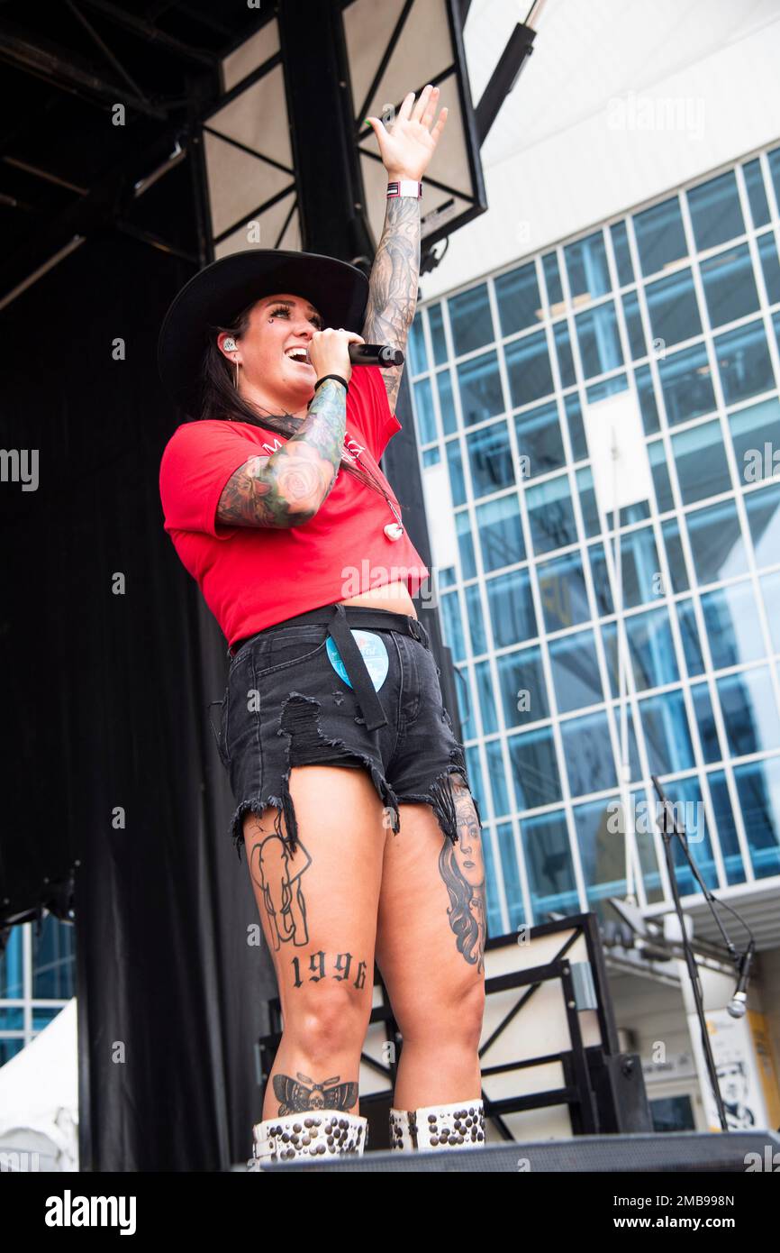 Allie Colleen performs during CMA Fest 2022 on Sunday, June 12, 2022 ...