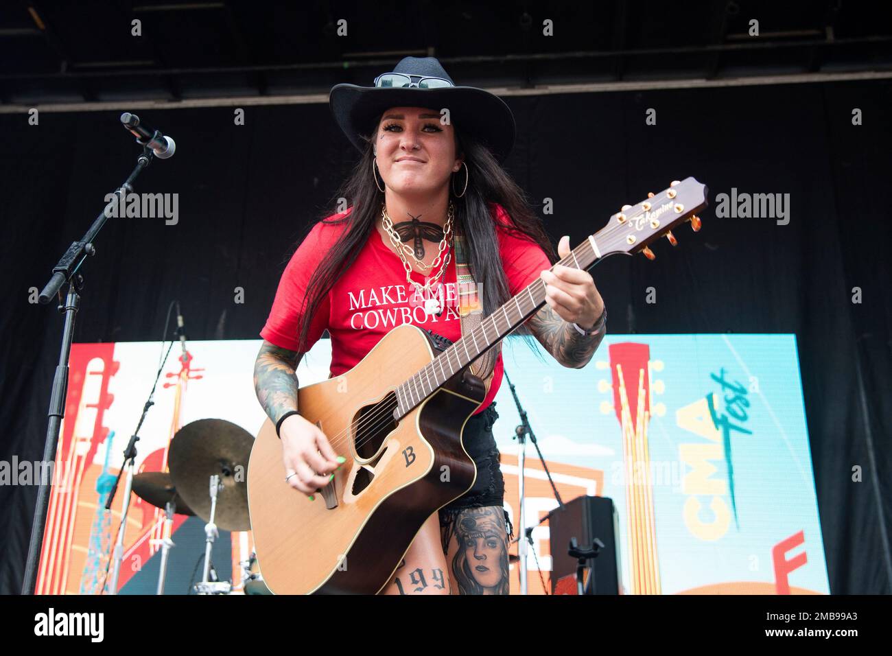 Allie Colleen performs during CMA Fest 2022 on Sunday, June 12, 2022 ...