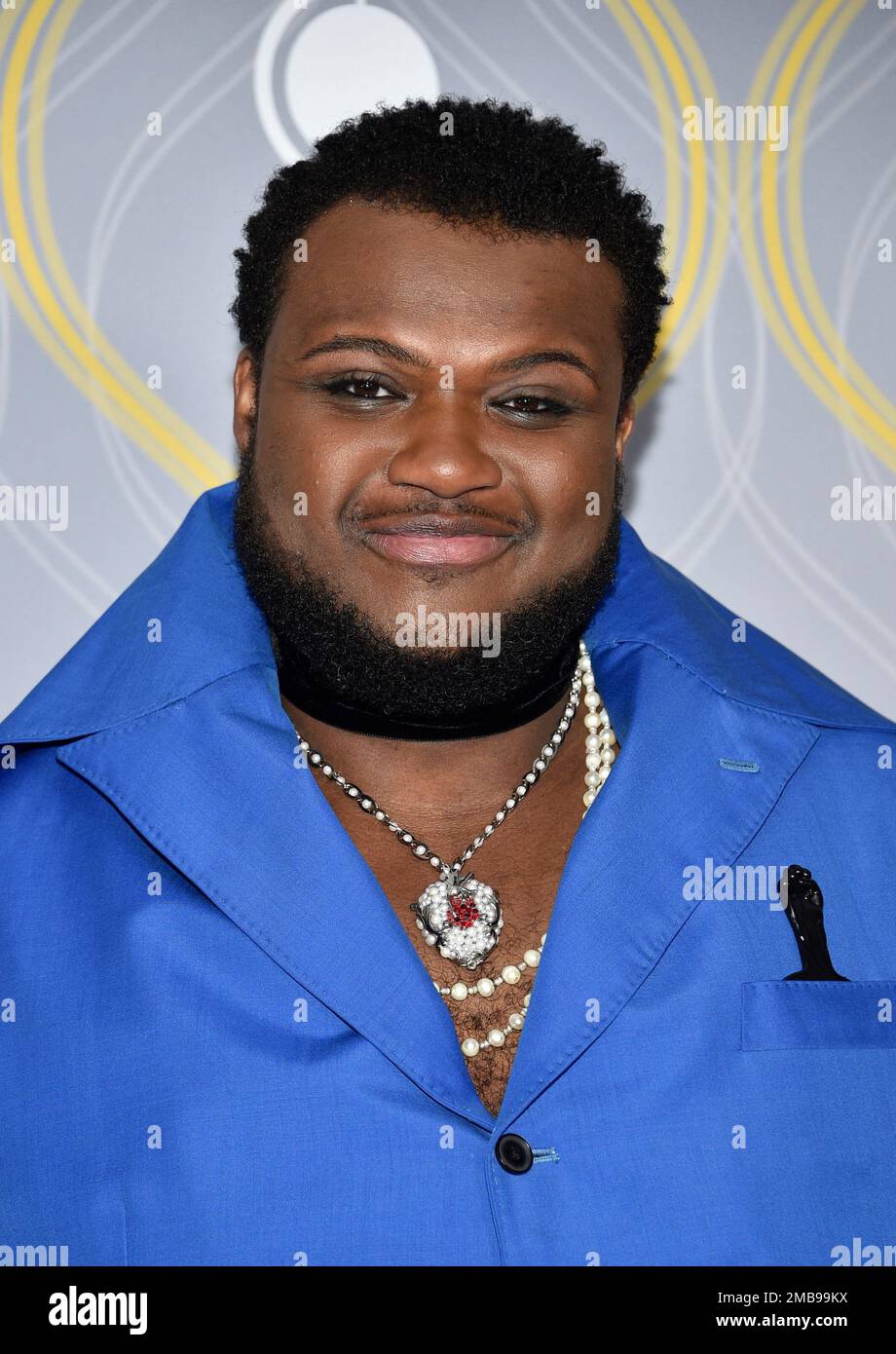 Jaquel Spivey arrives at the 75th annual Tony Awards on Sunday, June 12 ...