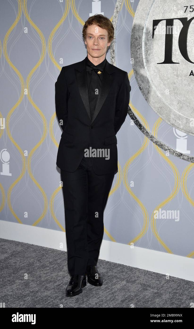 Alfie Allen arrives at the 75th annual Tony Awards on Sunday, June 12 ...