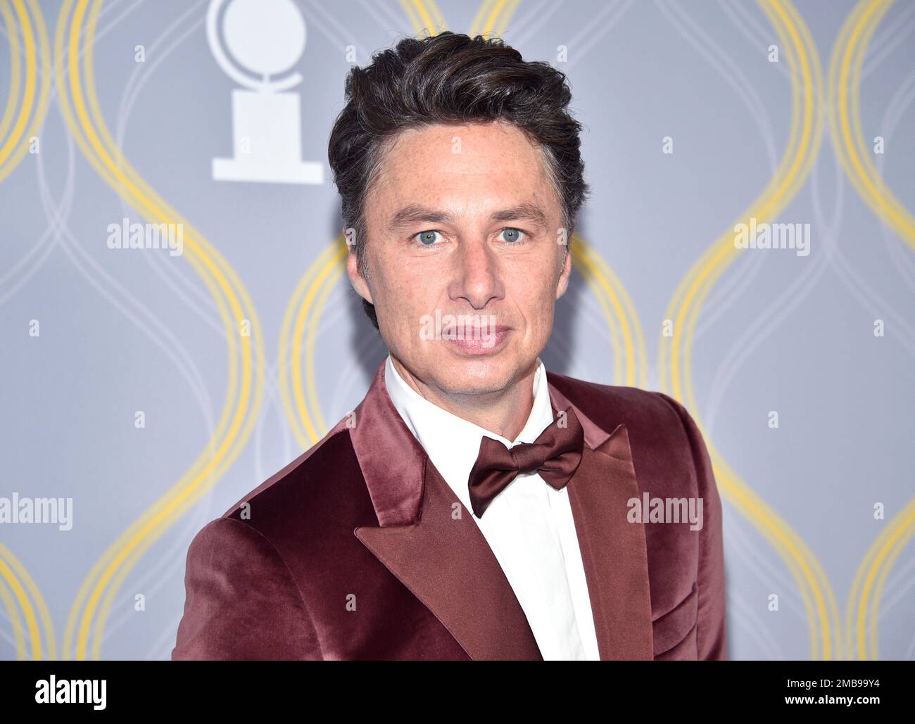 Zach Braff arrives at the 75th annual Tony Awards on Sunday, June 12 ...
