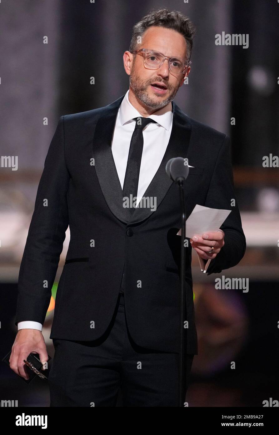Jon Clark accepts the award for best lighting design of a play for "The ...