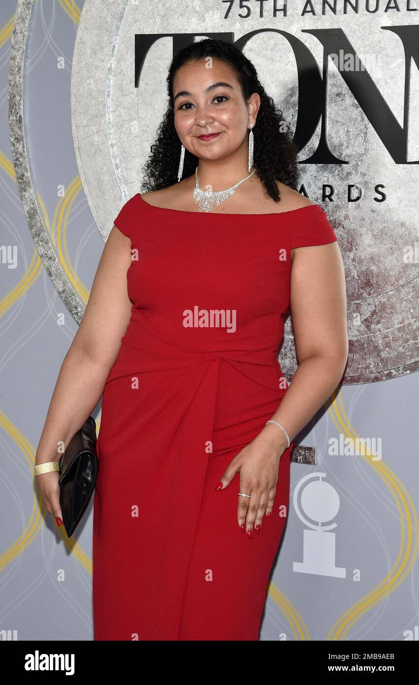 Julia Schick arrives at the 75th annual Tony Awards on Sunday, June 12 ...