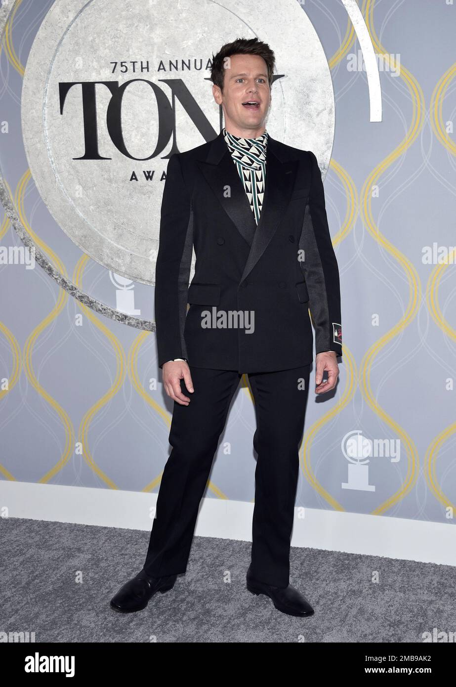 Jonathan Groff arrives at the 75th annual Tony Awards on Sunday, June ...