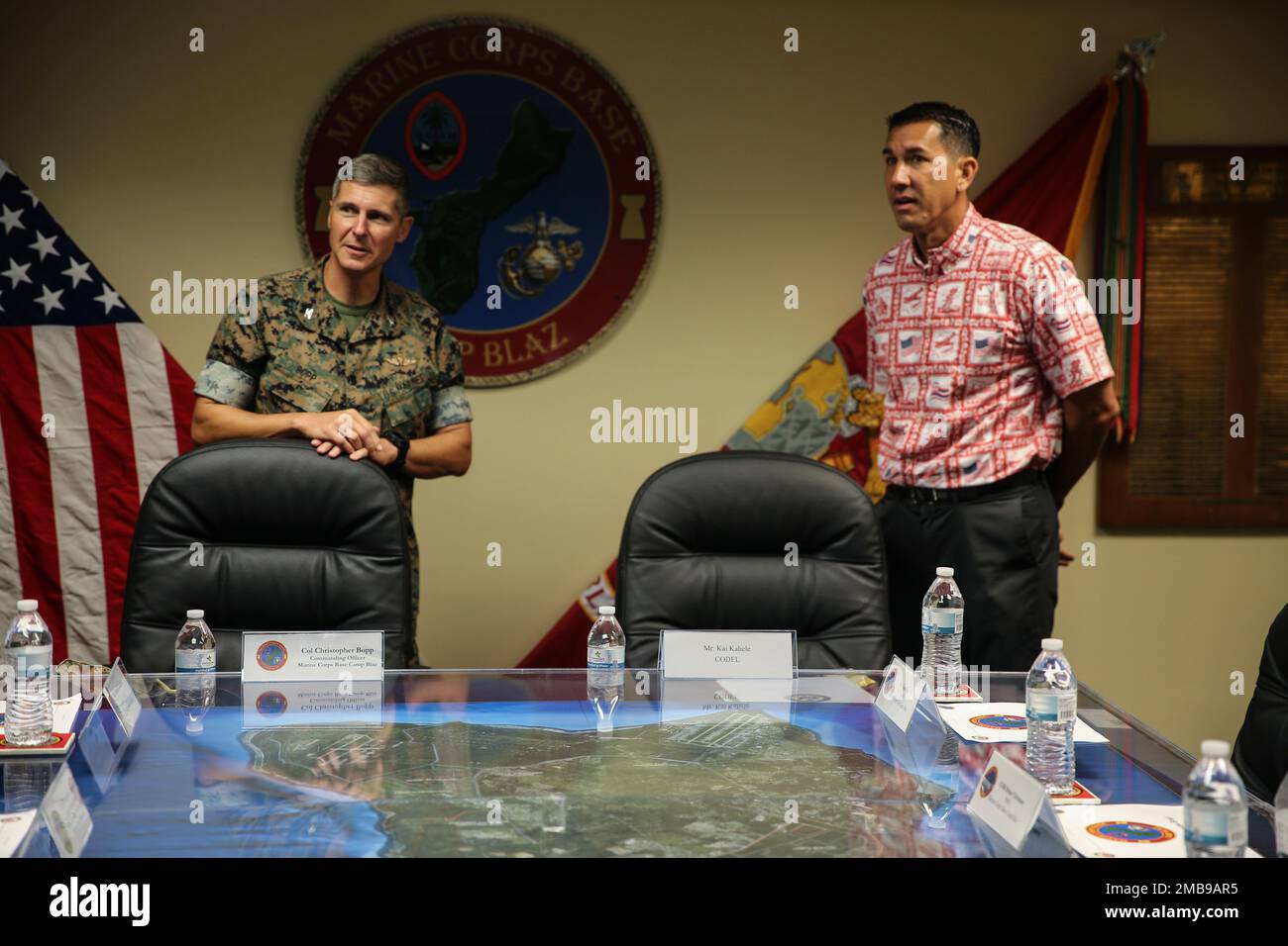 U.S. Marine Corps Col. Christopher L. Bopp, commanding officer for ...