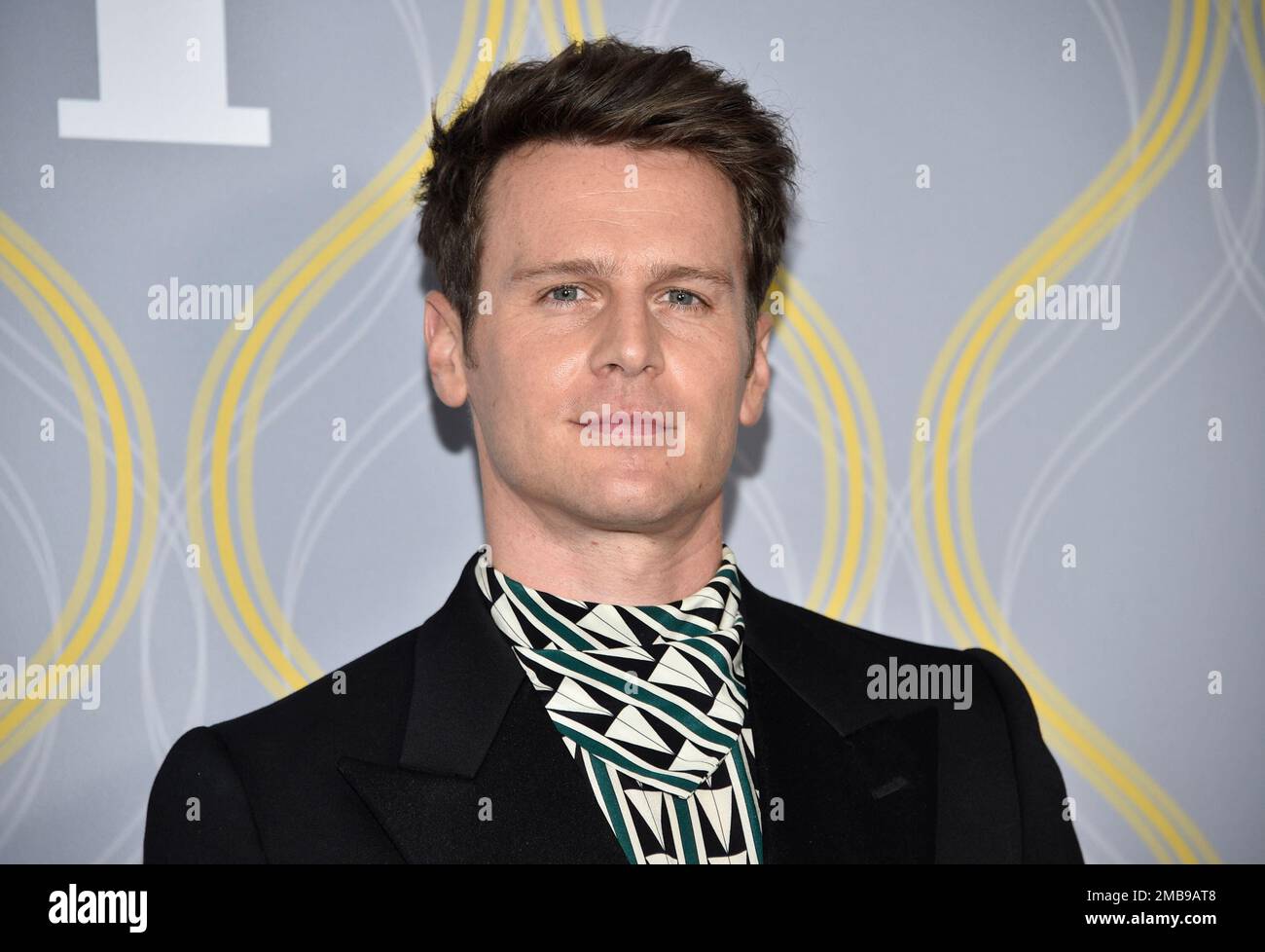Jonathan Groff arrives at the 75th annual Tony Awards on Sunday, June ...