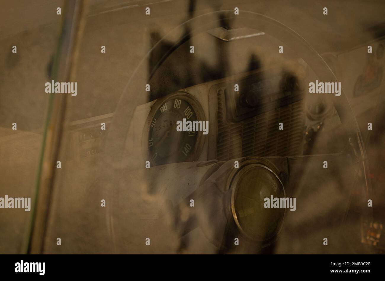 Warszawa 223's interior looked from the window Stock Photo - Alamy