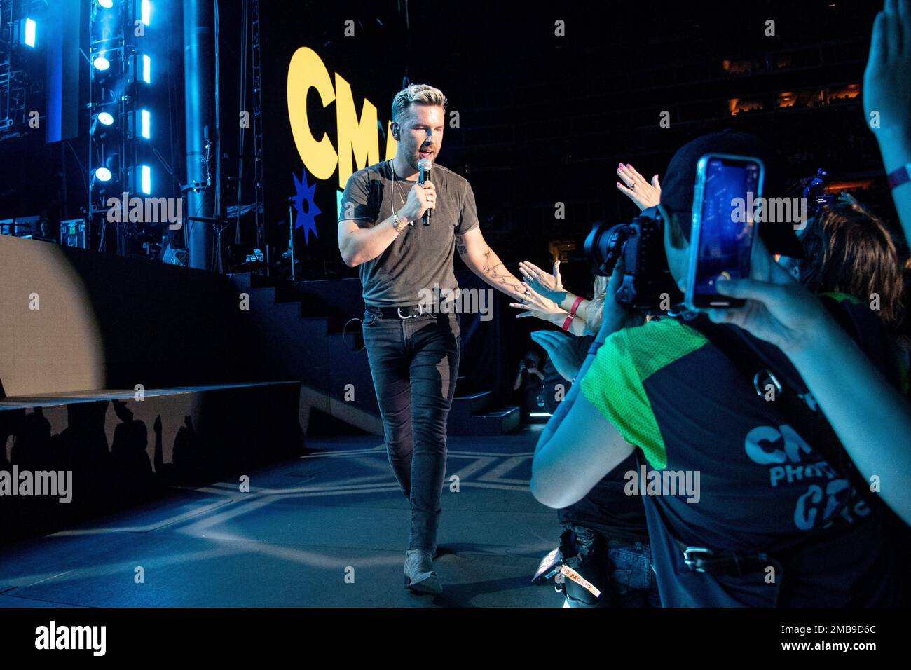 T.J. Osborne of Brothers Osborne performs during CMA Fest 2022 on ...