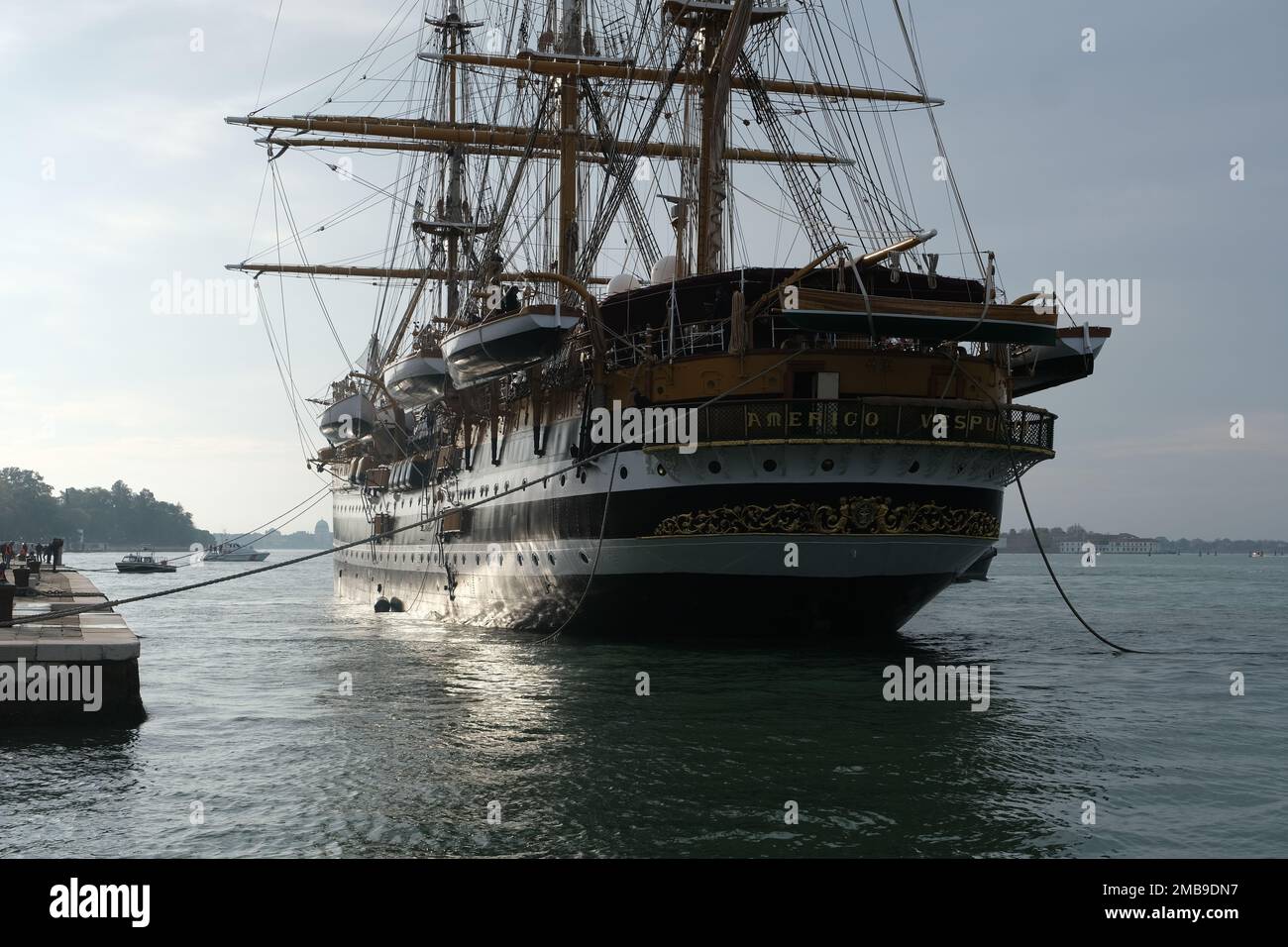 Venice, Italy. 03 October , 2022 School ship "Amerigo Vespucci" arrives ...