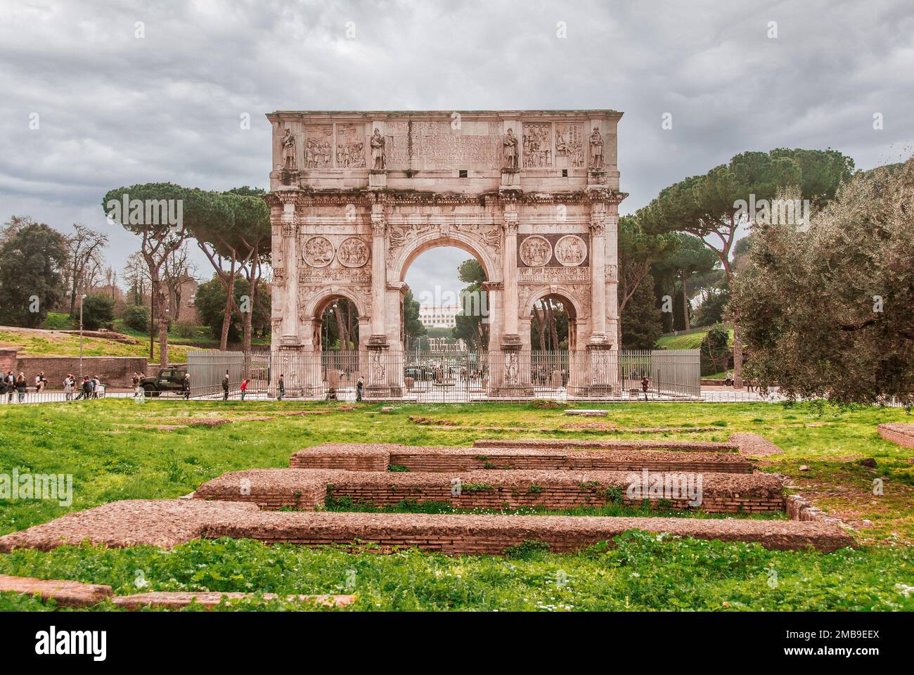 The Arch of Constantine. The arch is a triumphal arch in Rome, situated ...