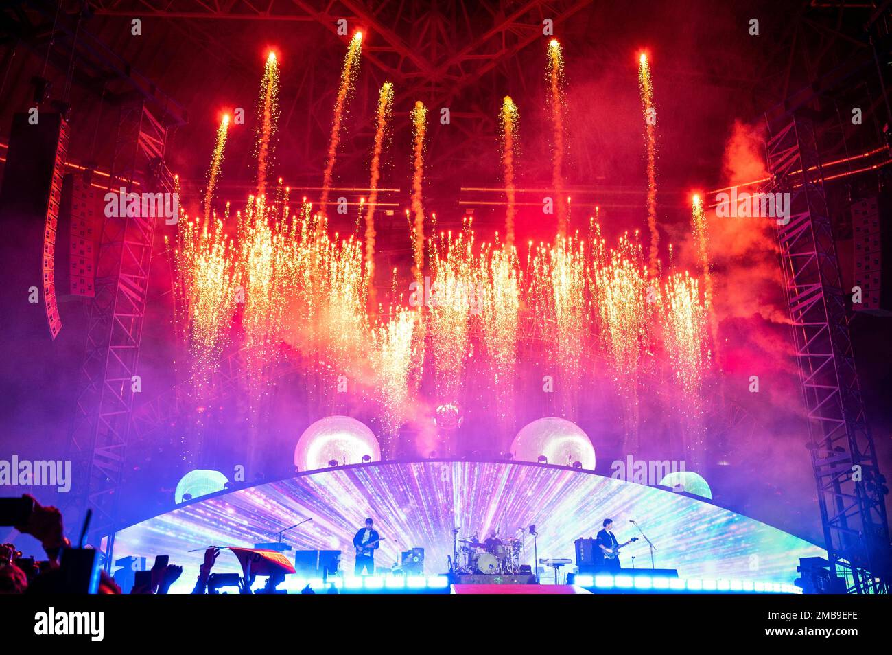 Coldplay performs during the Music Of The Spheres World Tour at ...