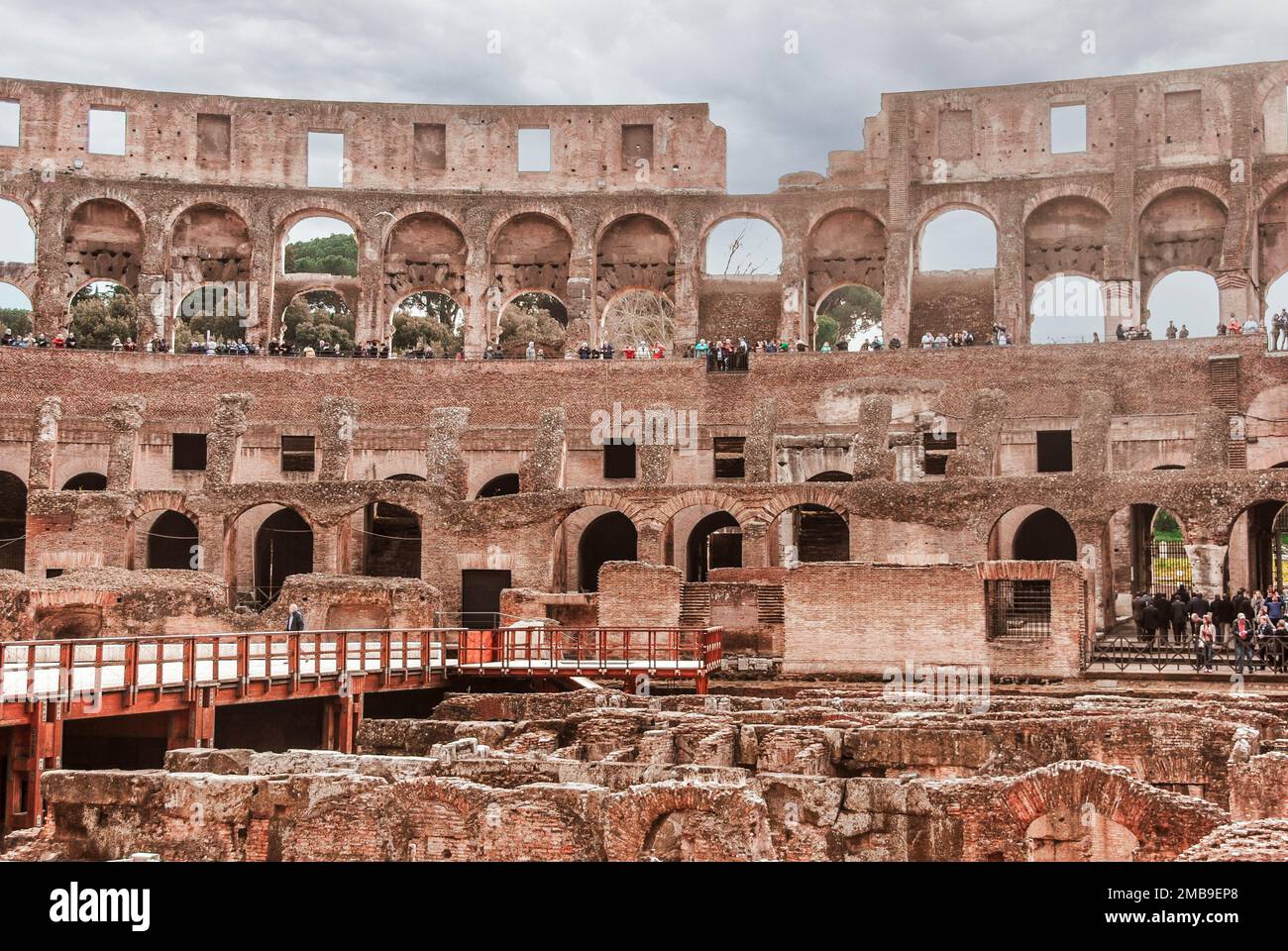 View of the interior of the Colosseum in Rome Stock Photo - Alamy