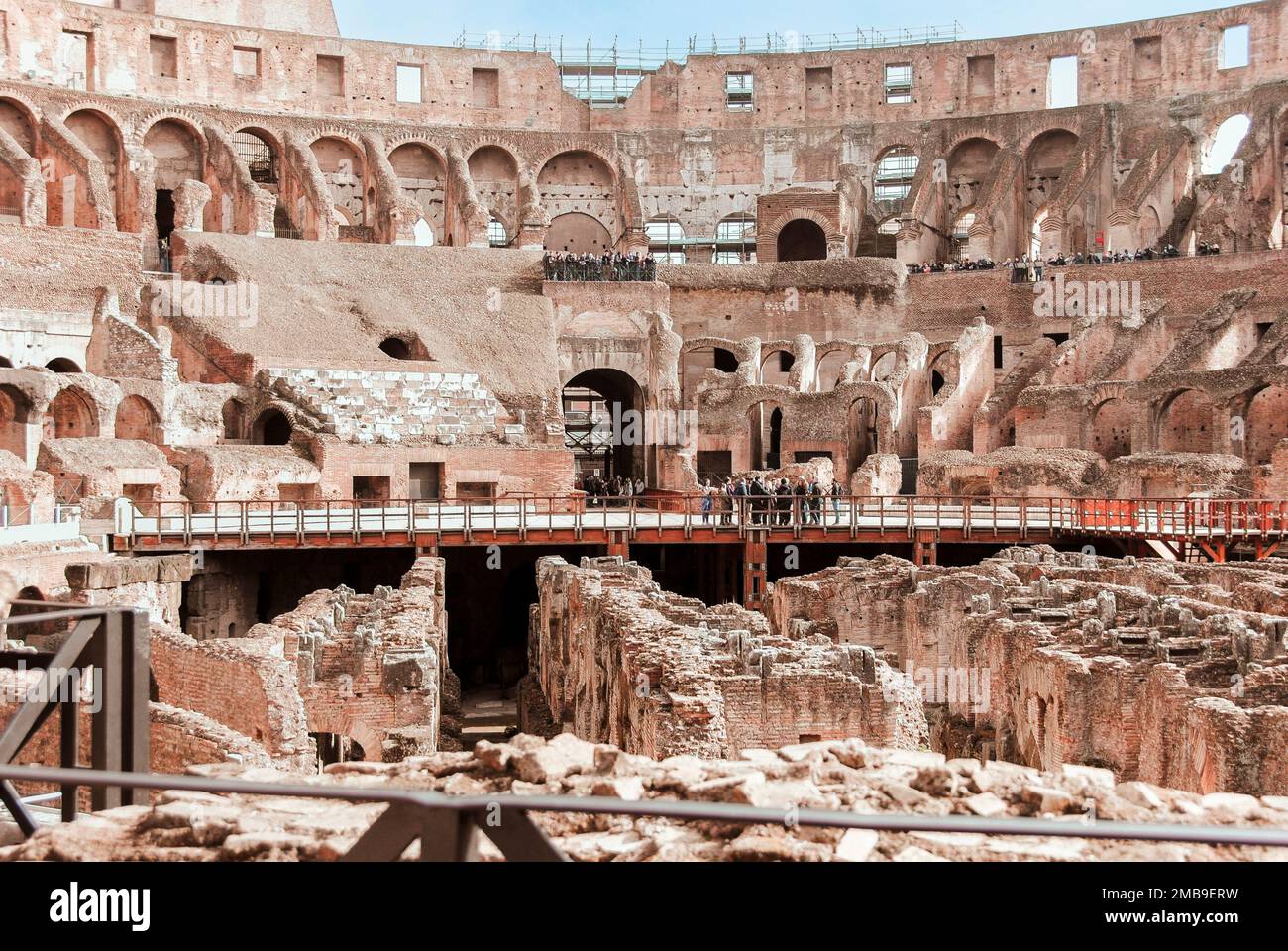 View of the interior of the Colosseum in Rome Stock Photo - Alamy