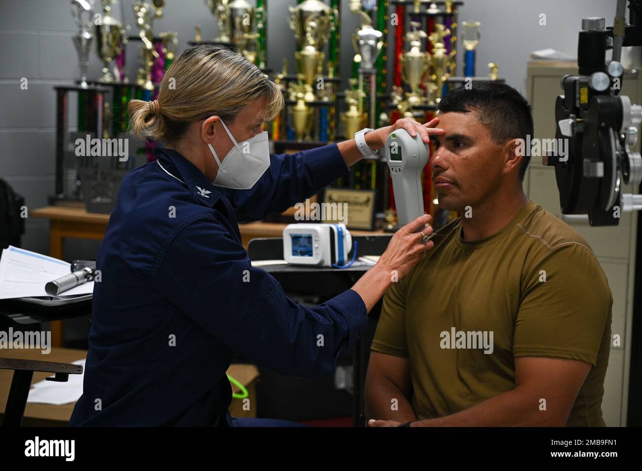 Capt. Kimberly Lewandowski-Walker, an optometrist with Commissioned ...