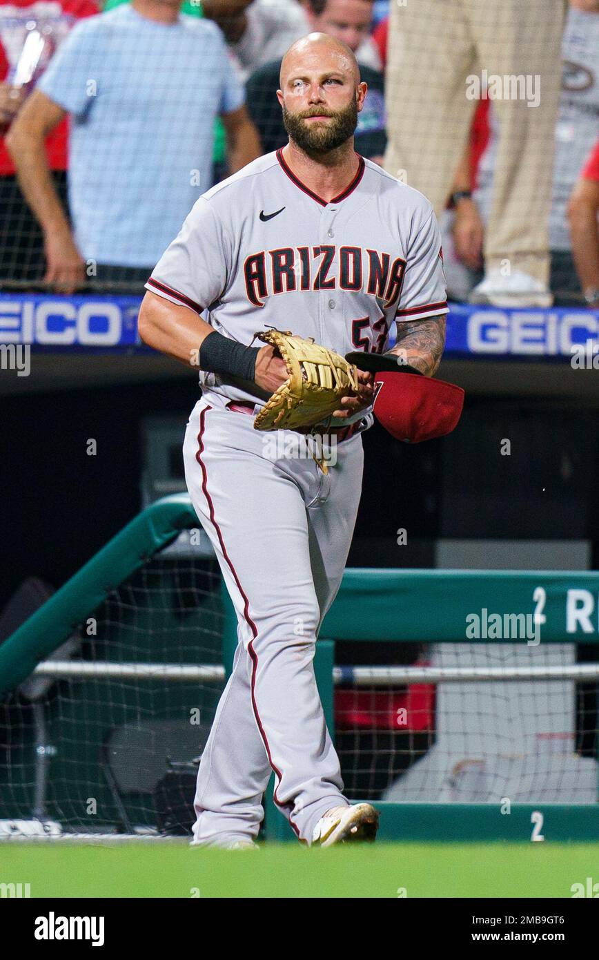 Arizona Diamondbacks' Christian Walker looks on during a baseball game ...