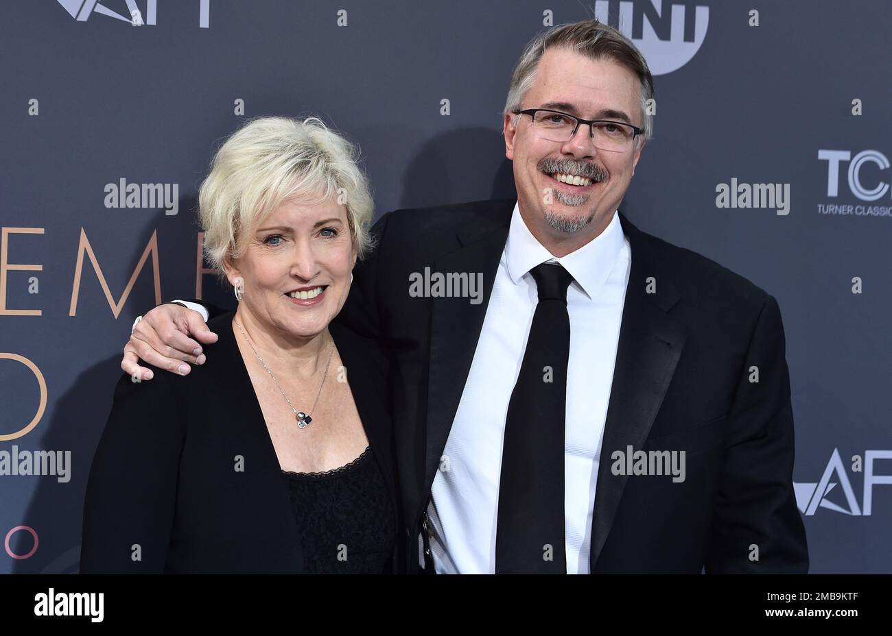 Holly Rice, left, and Vince Gilligan arrive at the 48th AFI Life ...