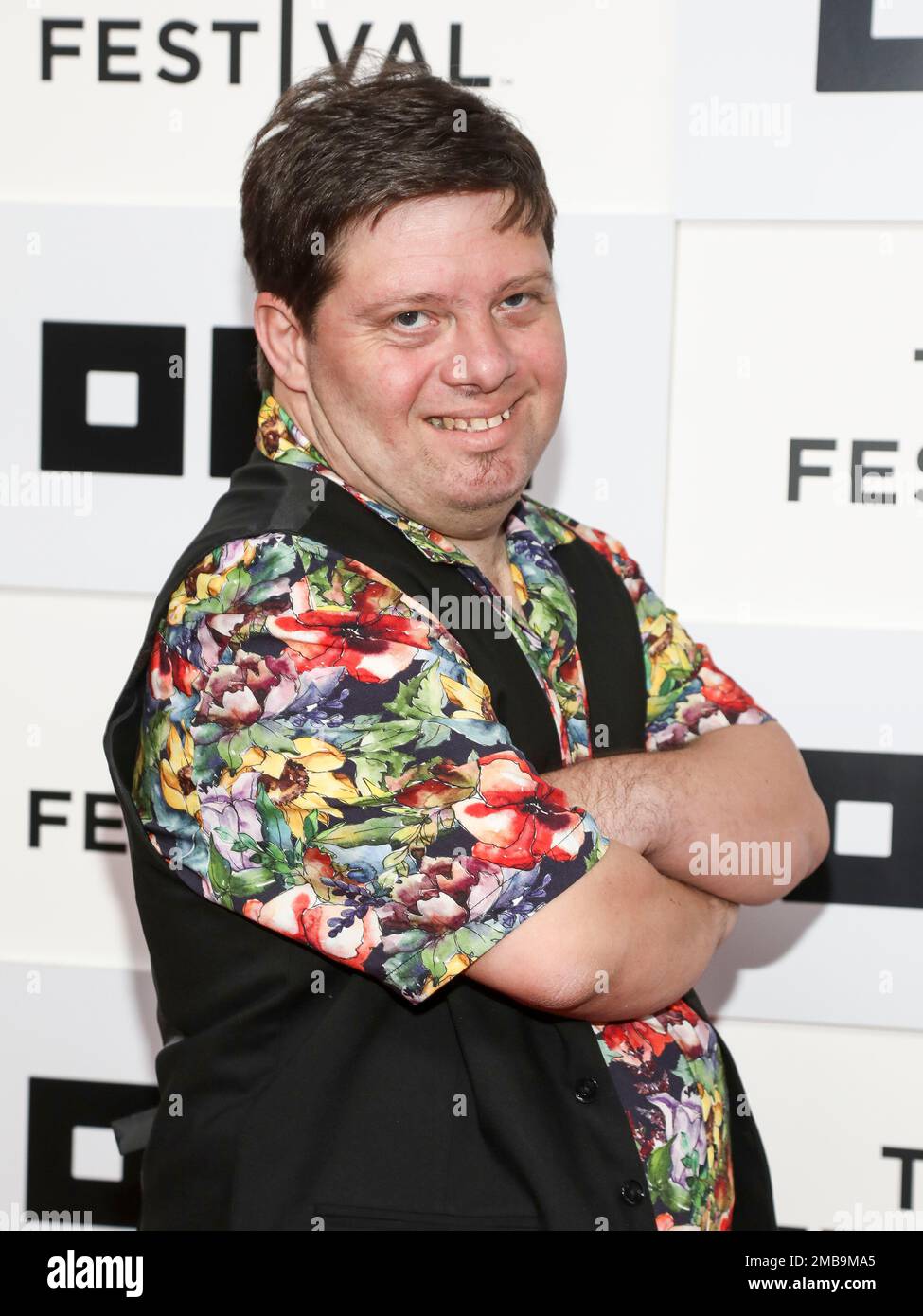 Producer Zack Gottsagen attends the premiere for "Somewhere in Queens ...