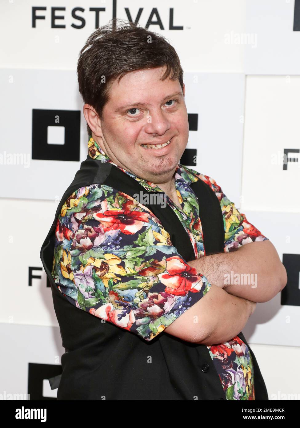 Producer Zack Gottsagen attends the premiere for "Somewhere in Queens ...