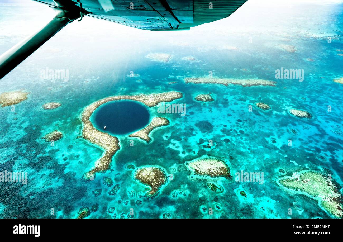 Great Blue Hole From Space