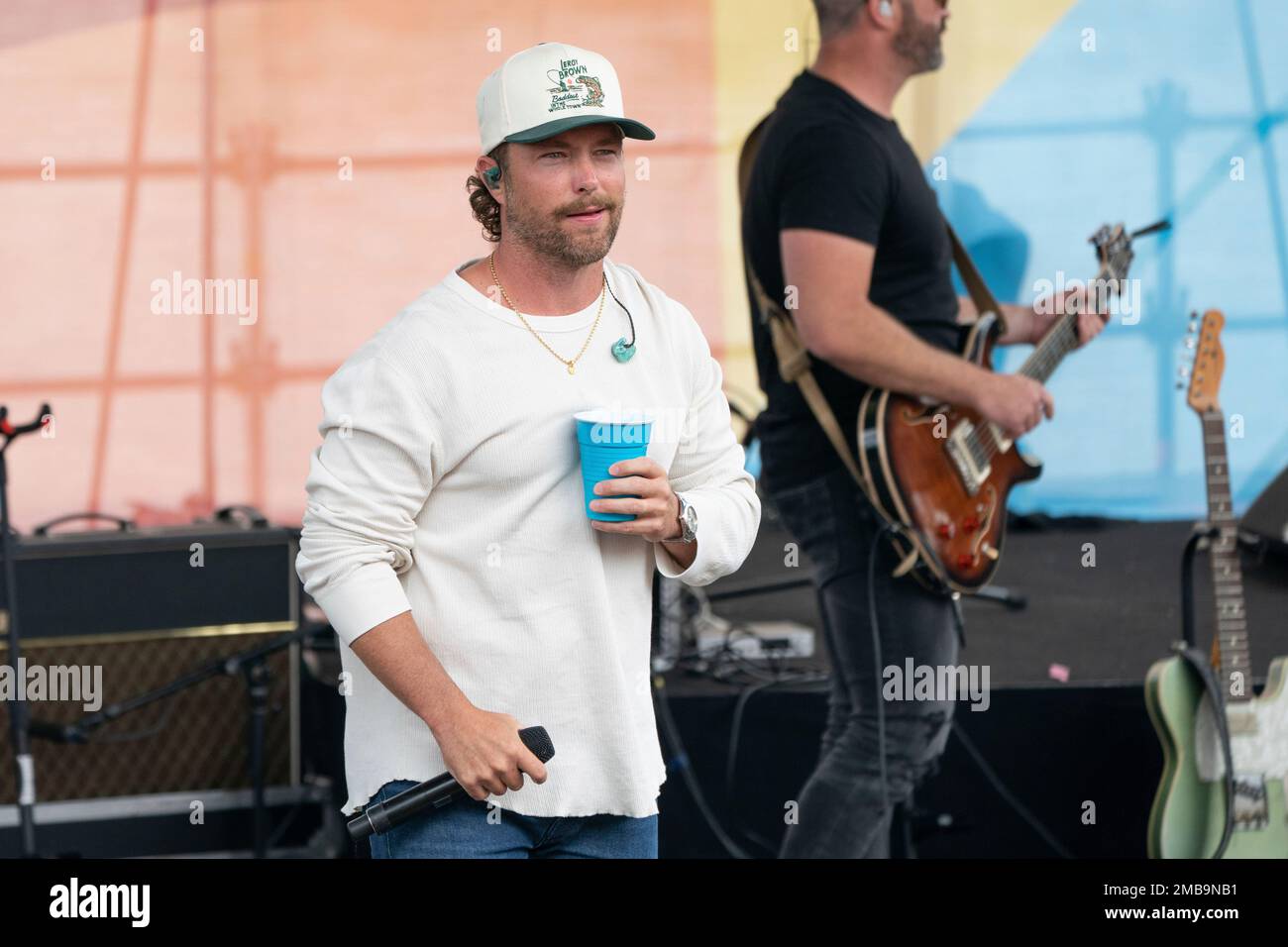 Chris Lane performs during CMA Fest 2022 on Friday, June 10, 2022, at ...