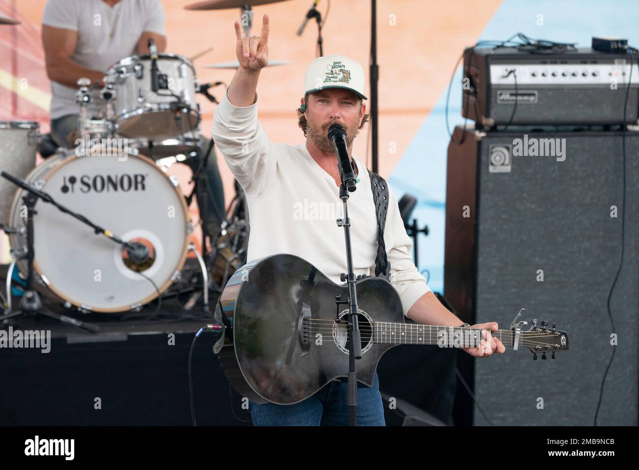 Chris Lane performs during CMA Fest 2022 on Friday, June 10, 2022, at ...