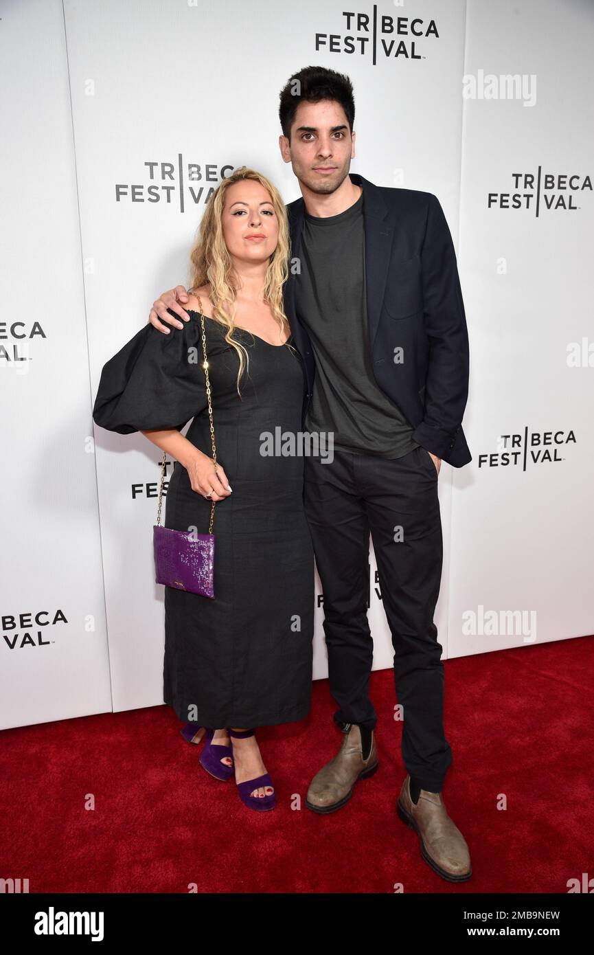 Crystal Moselle, left, and Jon Kasbe attend the premiere for "Sophia ...