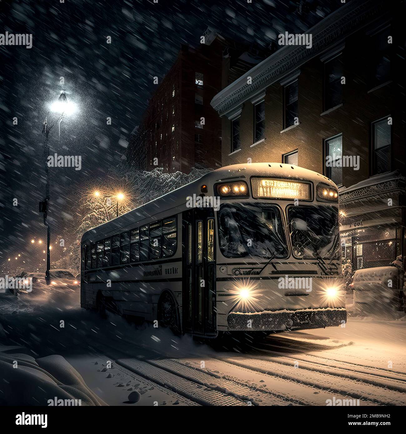 Chicago winter storm hi-res stock photography and images - Alamy
