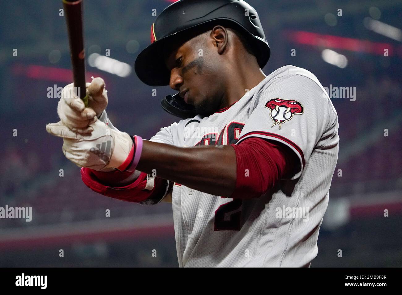 Arizona Diamondbacks' Geraldo Perdomo (2) plays during the team's ...