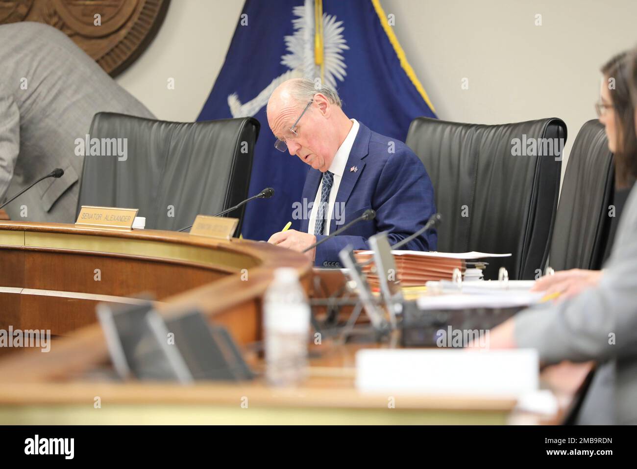 South Carolina Senate President Thomas Alexander, R-Walhalla, looks ...