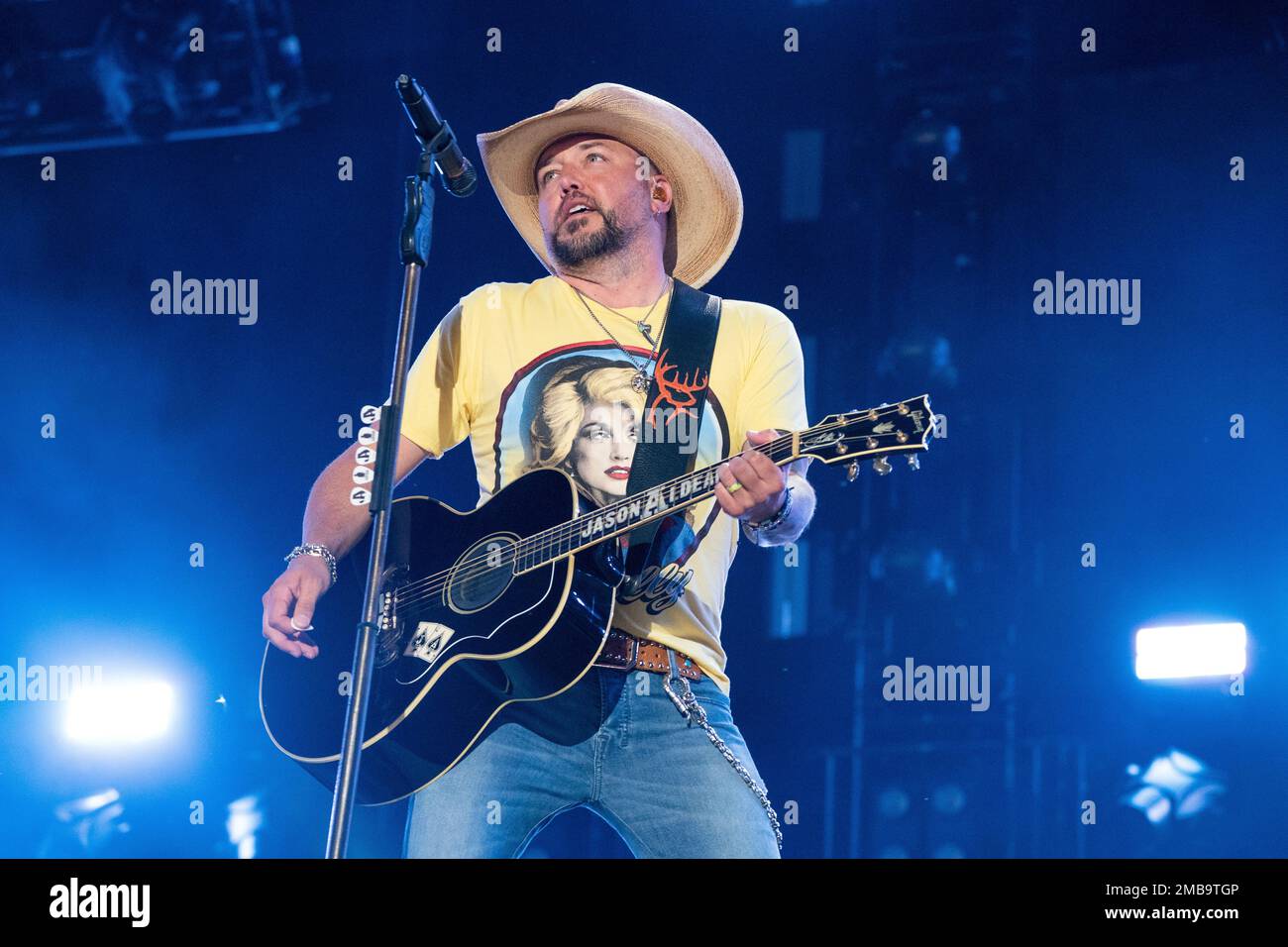 Jason Aldean performs during CMA Fest 2022 on Thursday, June 8, 2022 ...