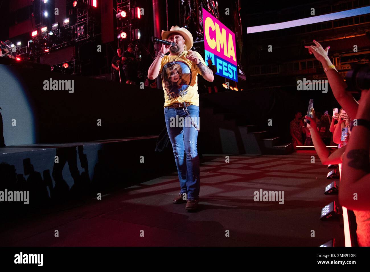 Jason Aldean performs during CMA Fest 2022 on Thursday, June 8, 2022 ...