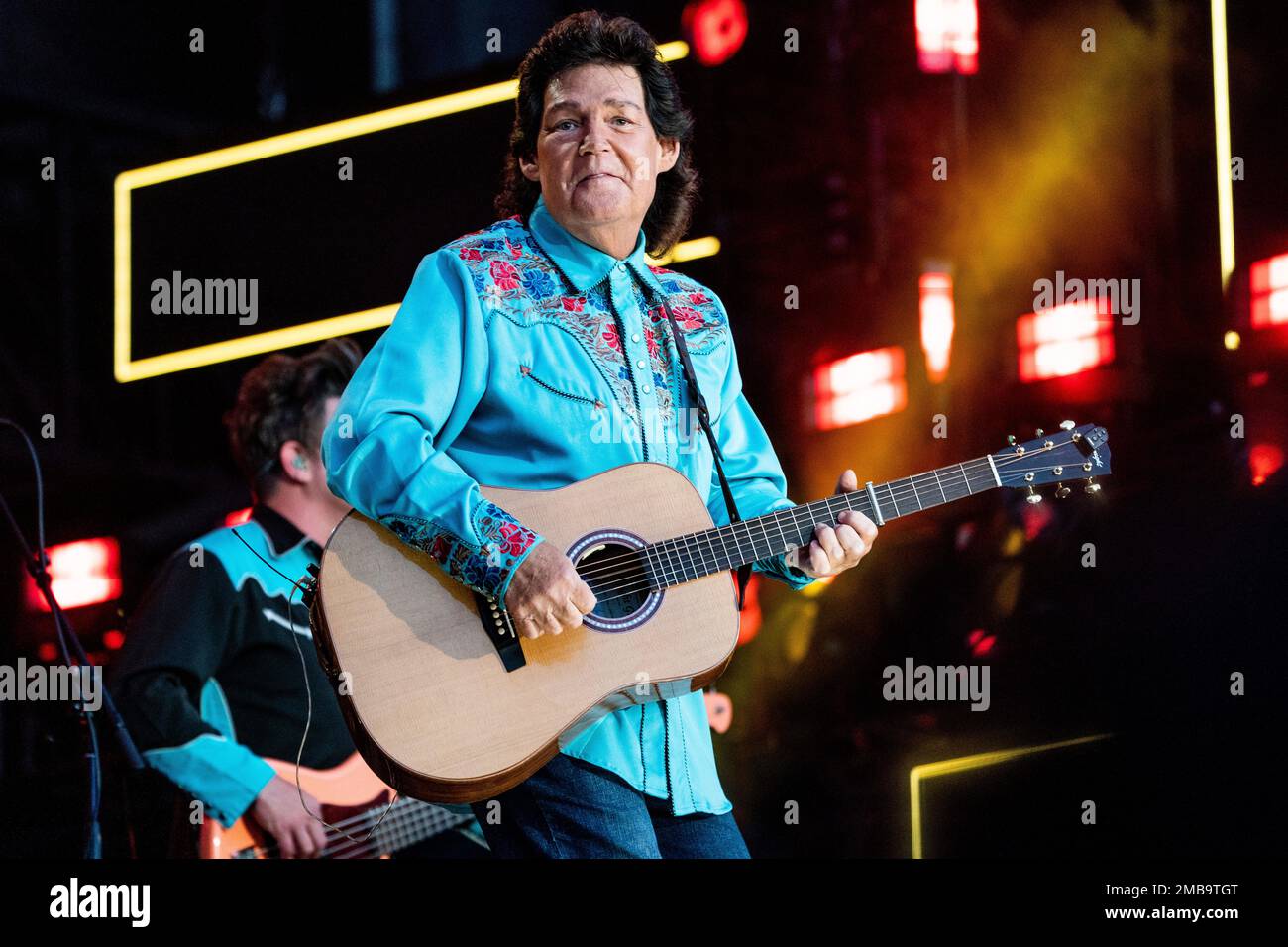 Marty Raybon of Shenandoah performs during CMA Fest 2022 on Thursday ...