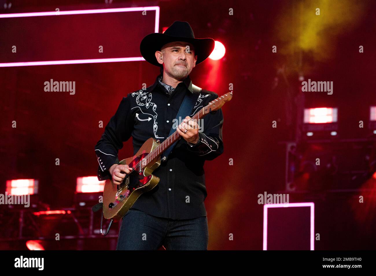 Austin Crum of Shenandoah performs during CMA Fest 2022 on Thursday ...
