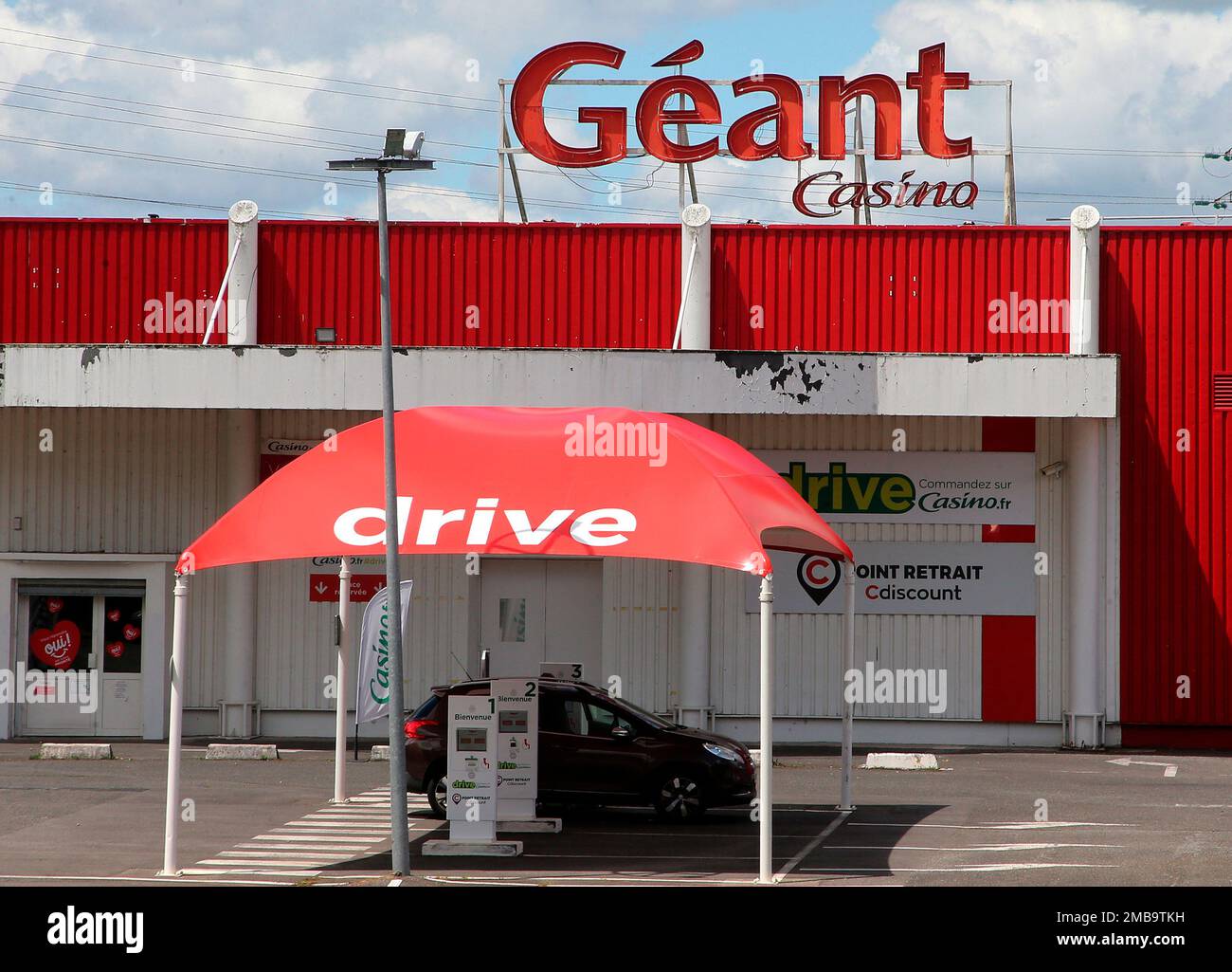 Hypermarket Geant Casino in Lons, near Pau, southwestern France ...