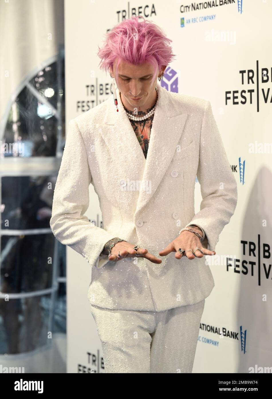 Actor Colson Baker attends the premiere for "Taurus" at the Beacon ...