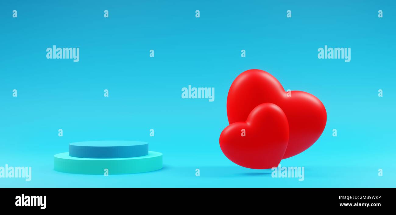 Valentine's Day background. Studio Scene For Product Valentine Display ...