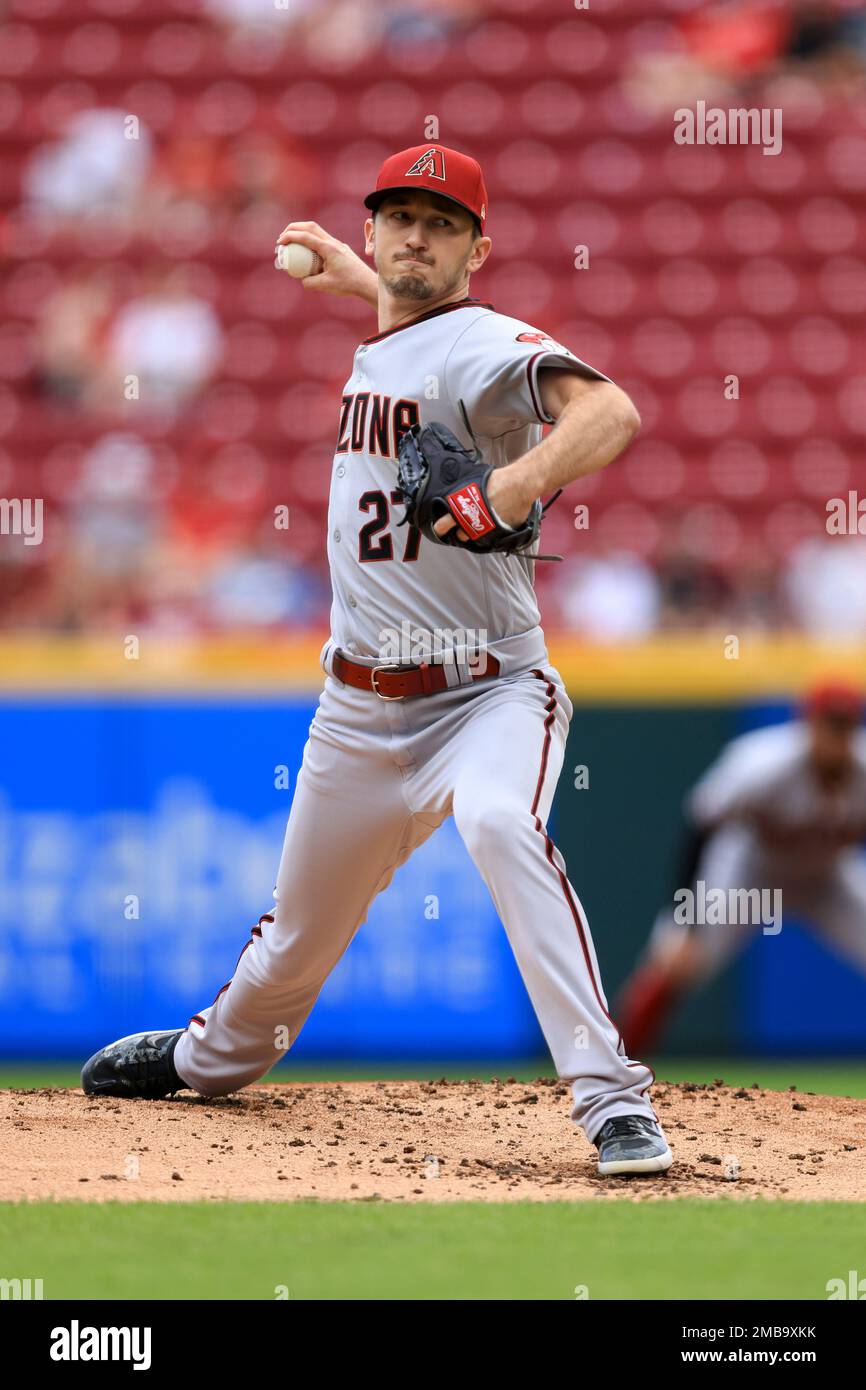Arizona Diamondbacks' Zach Davies throws during a baseball game against ...