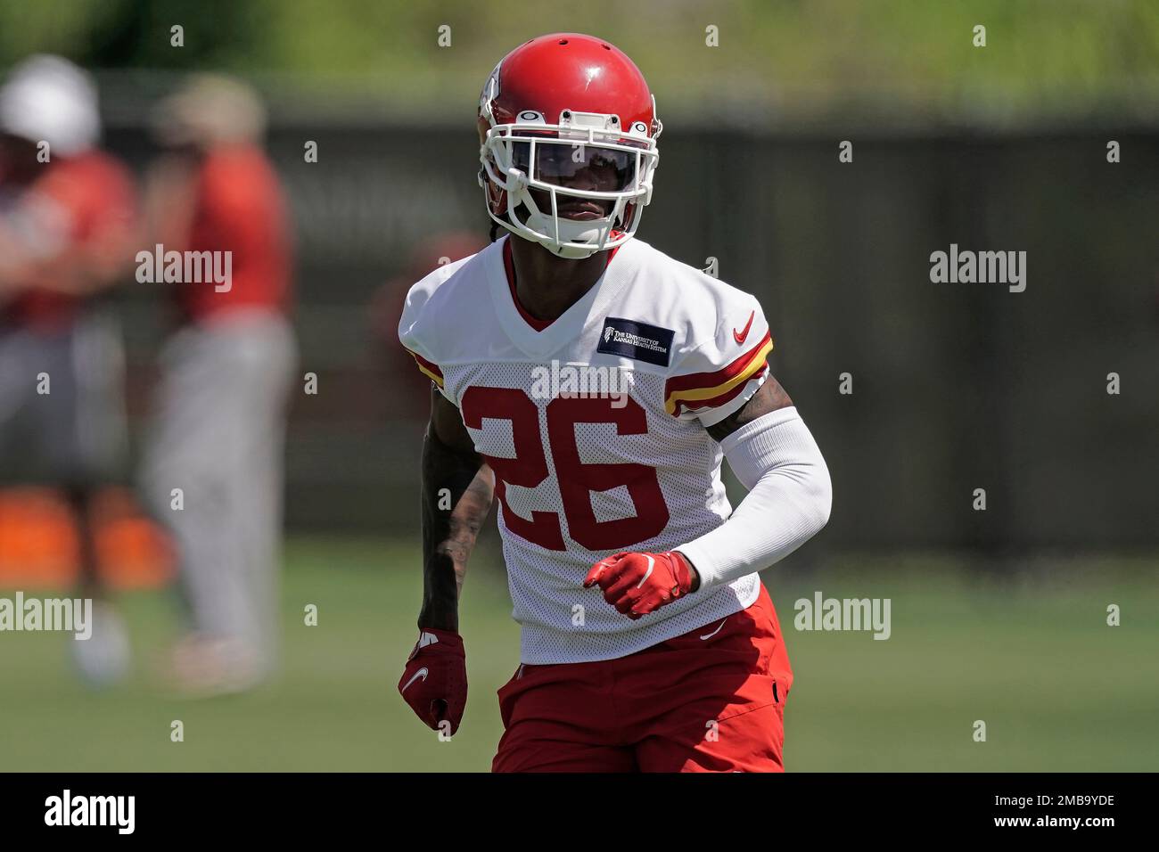 Kansas City Chiefs defensive end Deon Bush runs during the NFL football ...