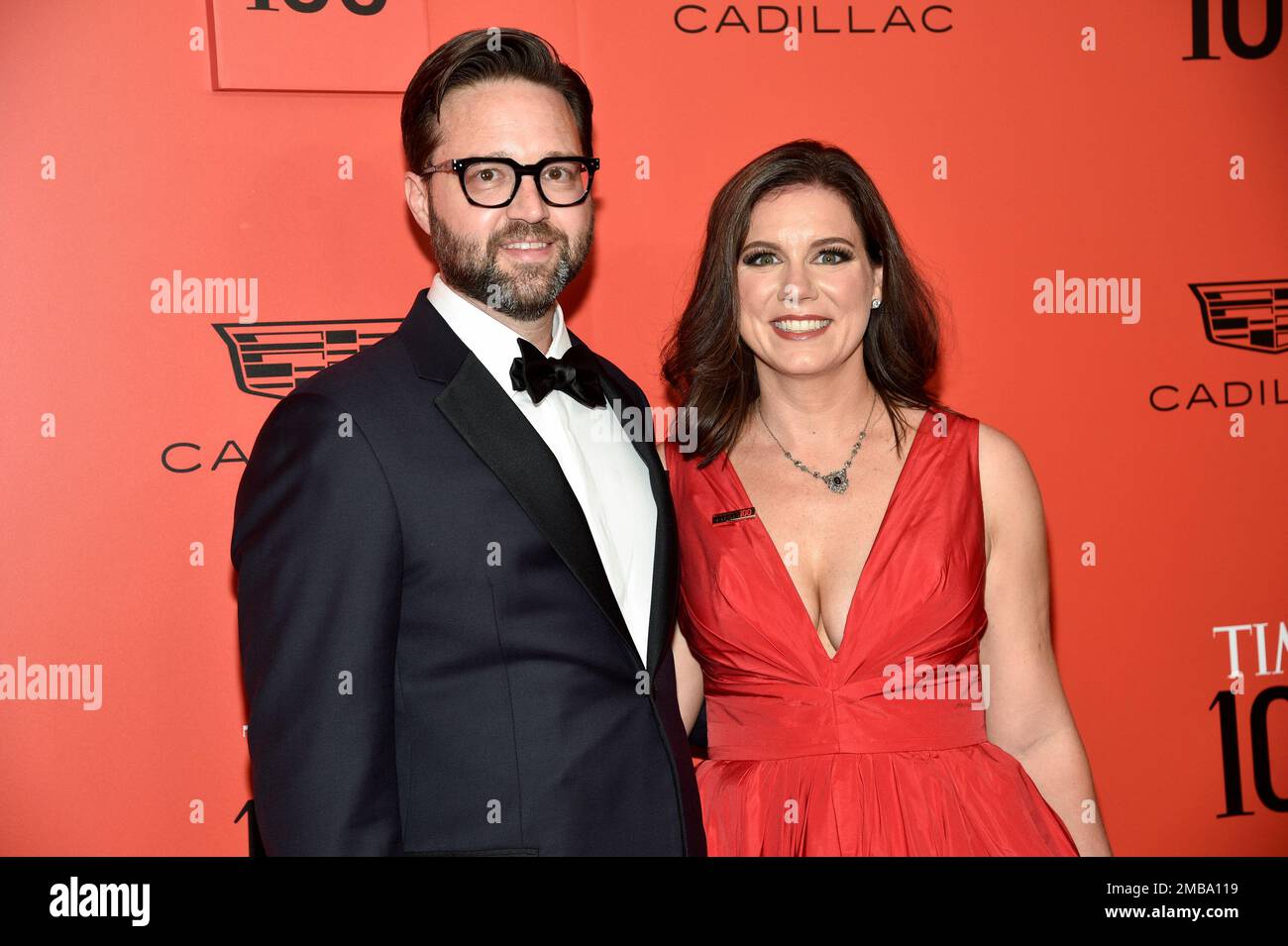 Karen Miga Right And Guest Attend The Time100 Gala Celebrating The