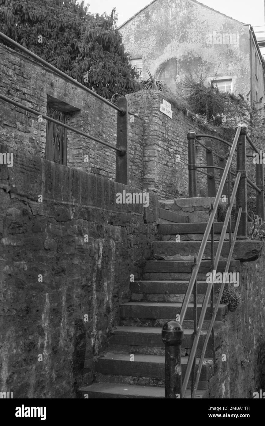 Around Frome an attractive somerset town. Paul Street steps Stock Photo ... Around Frome an attractive somerset town. Paul Street steps Stock Photo ...