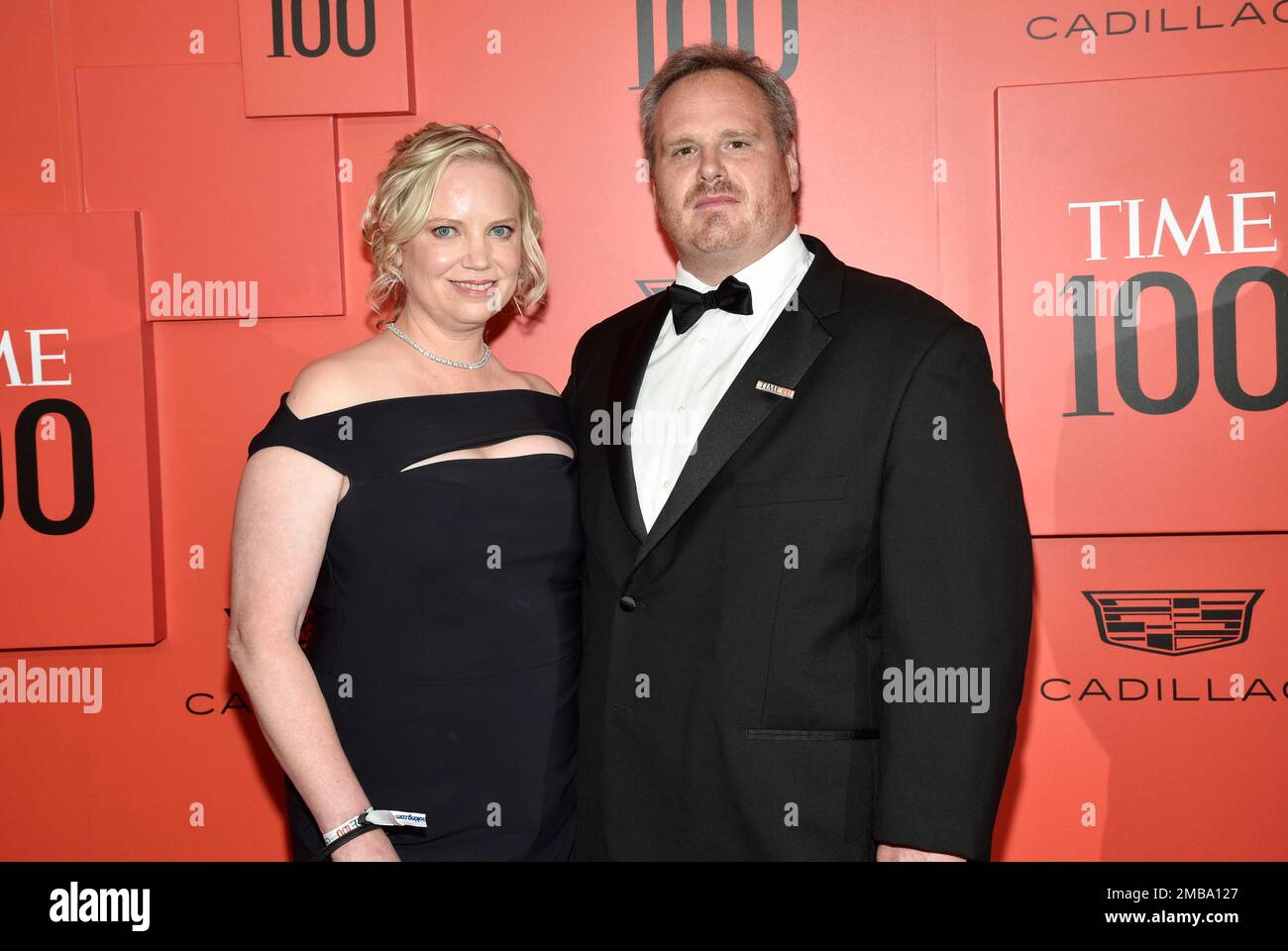 Professor Michael Schatz, right, and wife attend the TIME100 Gala ...