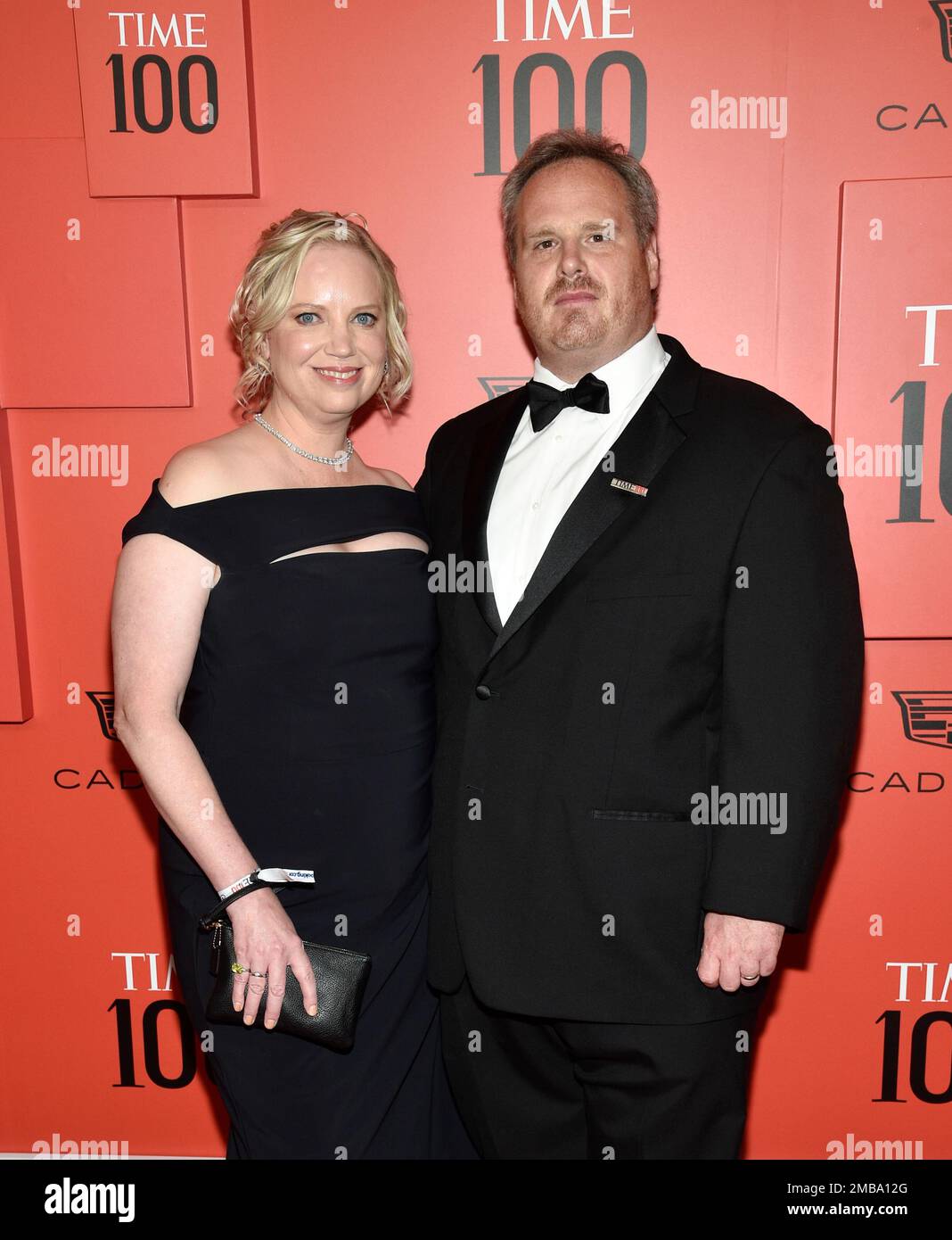 Professor Michael Schatz, right, and wife attend the TIME100 Gala ...