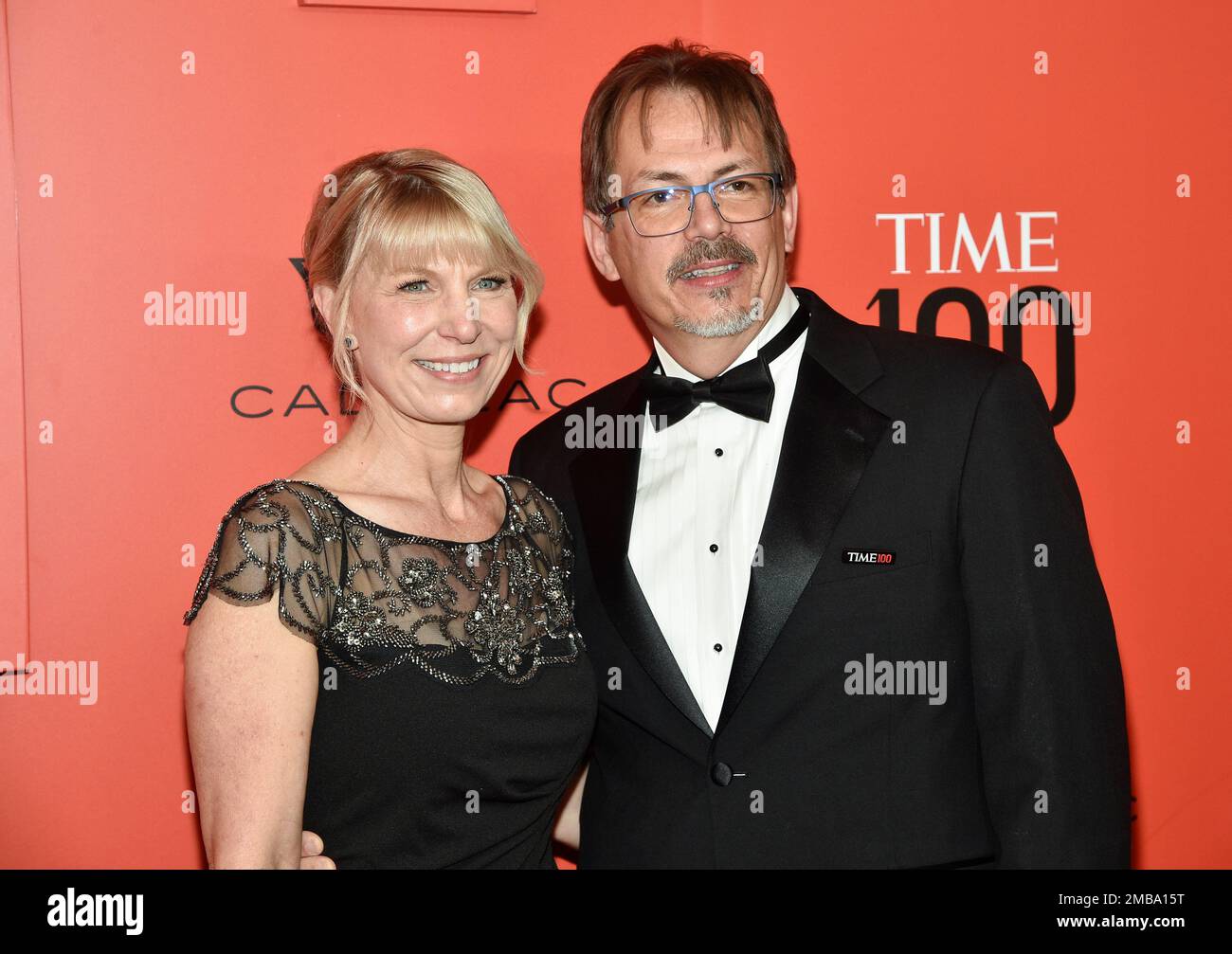 Dr Evan Eichler, right, and wife attend the TIME100 Gala celebrating ...