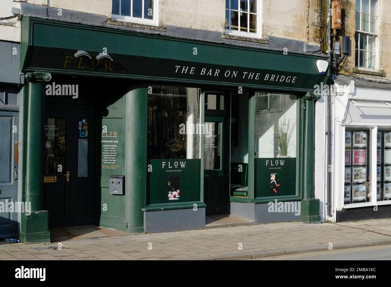 Around Frome an attractive somerset town. The Bar on the Bridge Stock ...